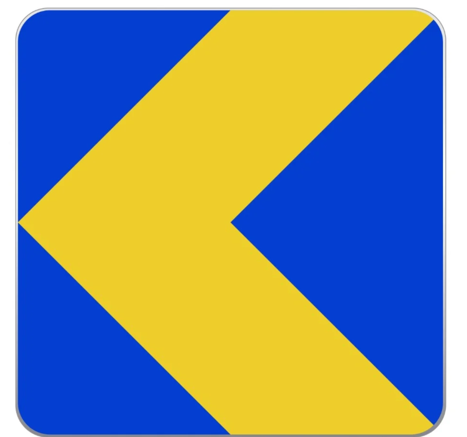 CH1 – Panneau de Signalisation Mobile - Gauche - PMC Signalisation Routiere